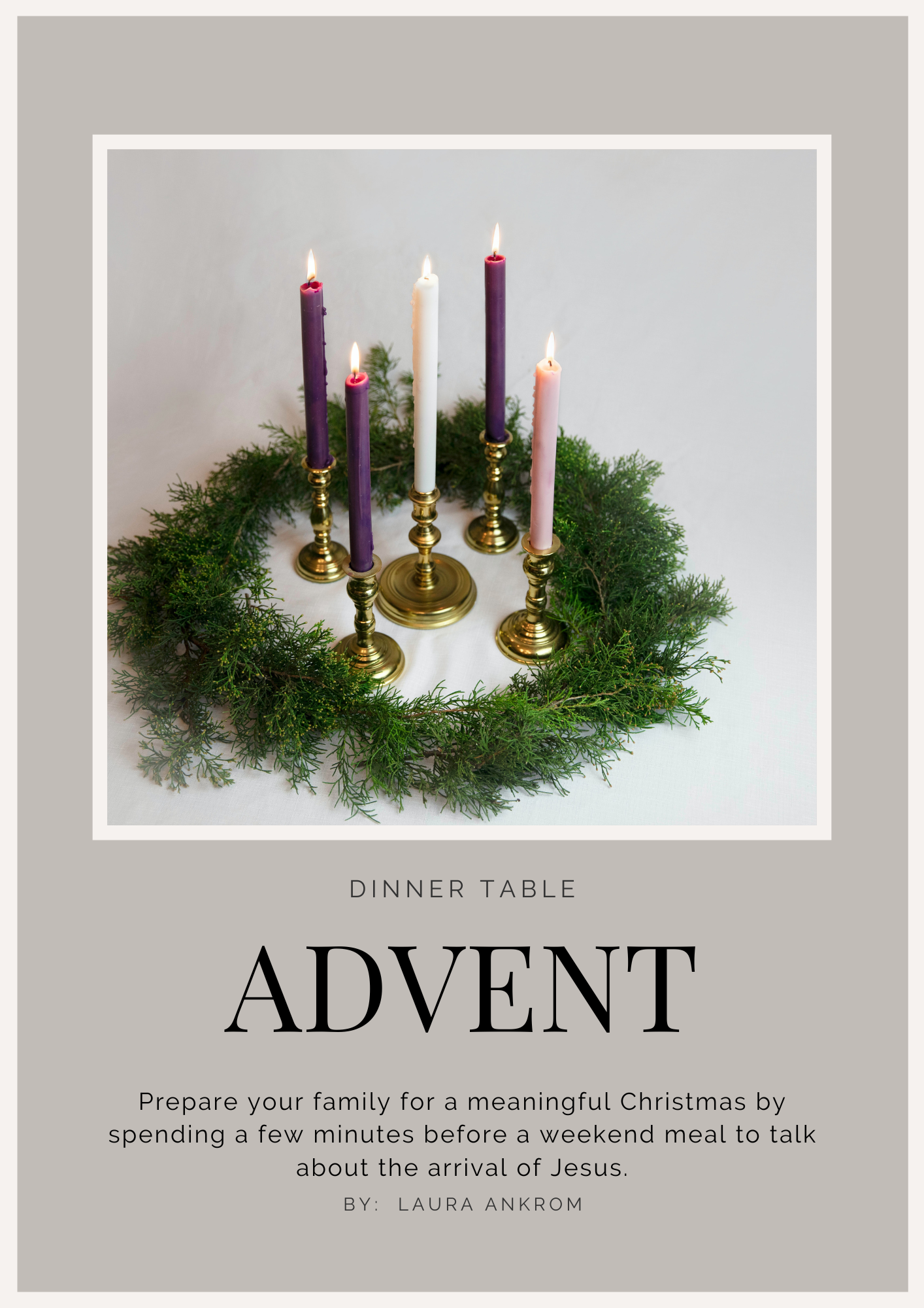 Dinner Table Advent: A Look Inside - Faith For Generations